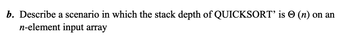 Solved Algorithm Analysis Question The Quicksort Algorithm 