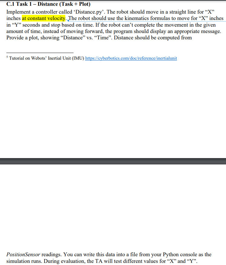 C.1 Task 1 - Distance (Task + Plot) Implement a | Chegg.com