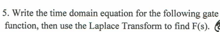 5. Write the time domain equation for the following | Chegg.com
