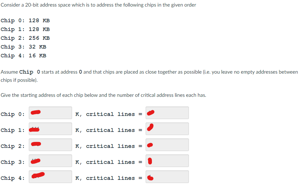 Solved Consider a 20-bit address space which is to address | Chegg.com