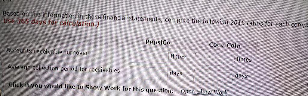 Solved Consolidated Statement of Income PepsiCo, Inc. and | Chegg.com