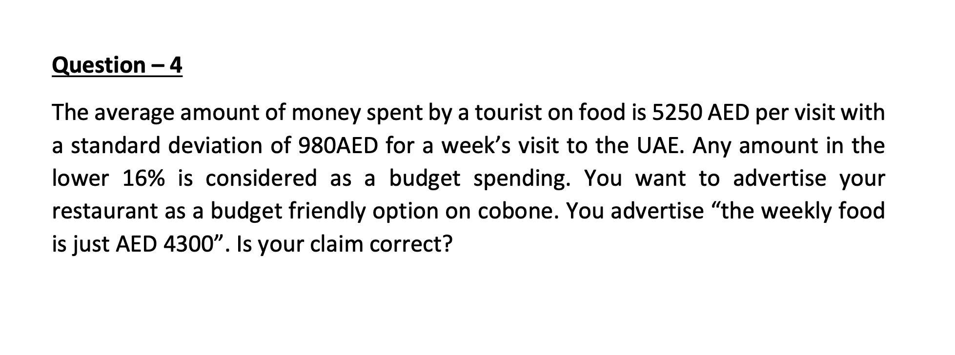 Solved Task 4: Application Question - Basic level | Chegg.com