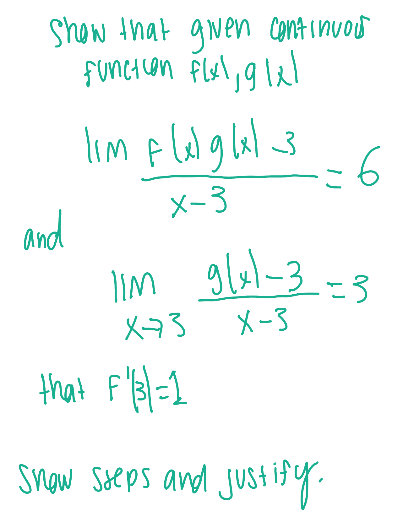 Solved Show that given continuos function f(x),g∣x∣ | Chegg.com