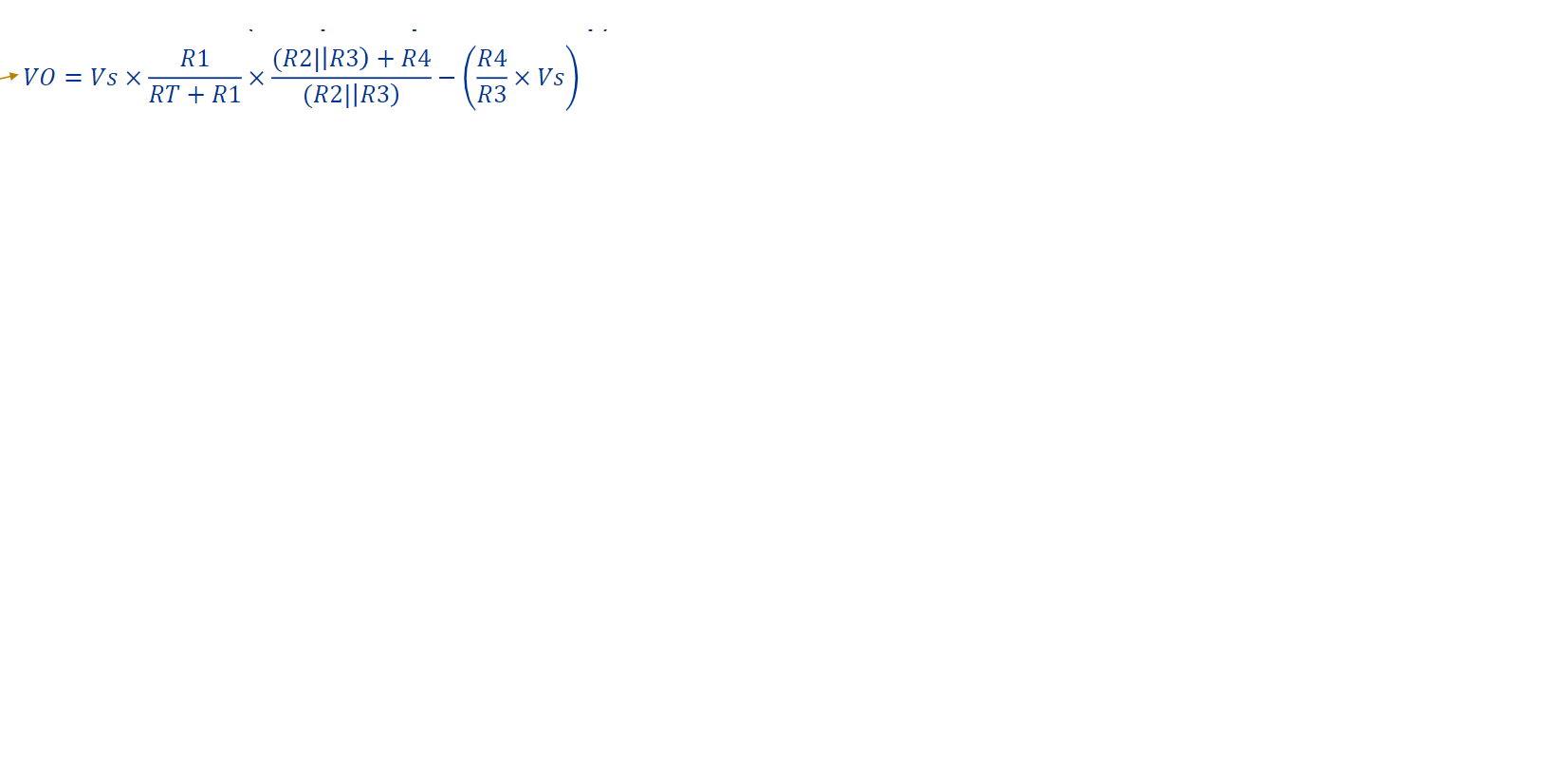 Solved R1 (R2||R3) + R4 -V0 = Vs x Х RT + R1 (R2||R3) R4 ·X | Chegg.com
