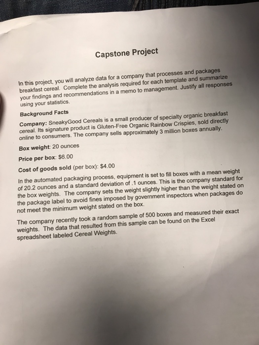 Solved Using capstone part 1 and part 2 solve capstone part | Chegg.com