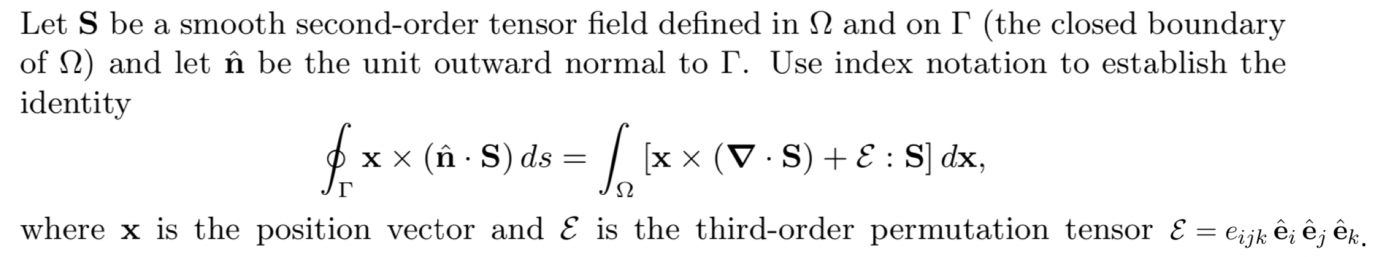 Solved Let S be a smooth second-order tensor field defined | Chegg.com