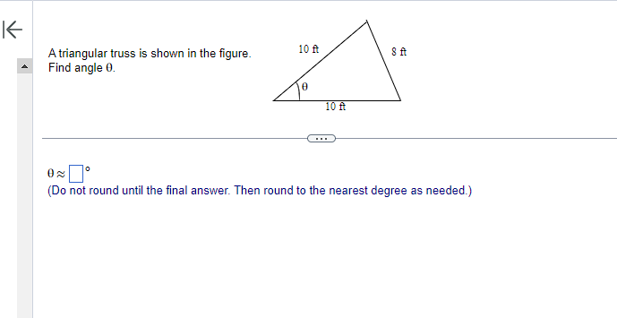 Solved A triangular truss is shown in the figure. Find angle | Chegg.com