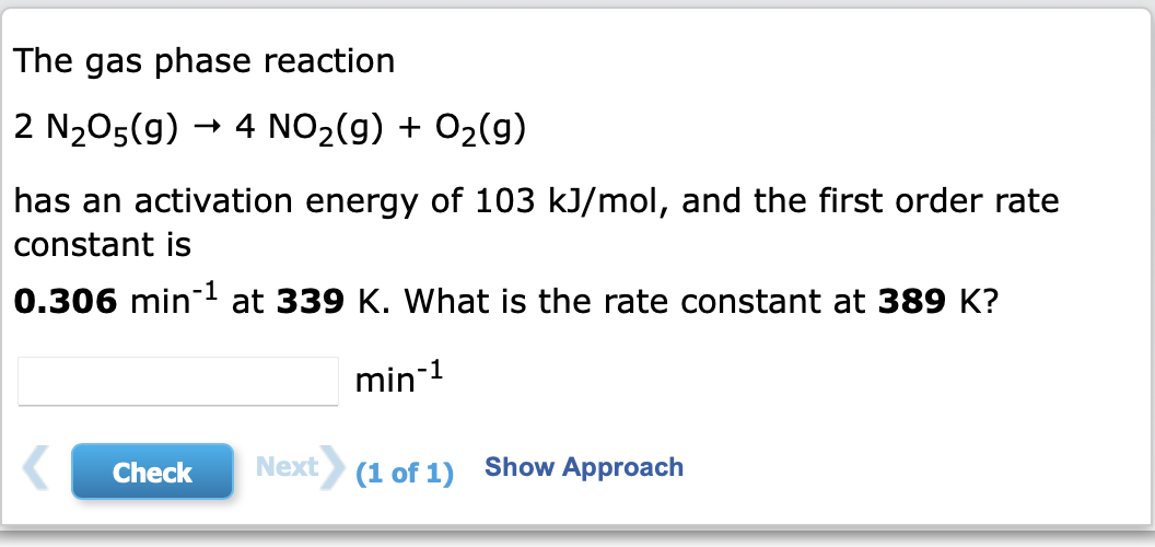 [Solved]: A first-order reaction has rate constants of