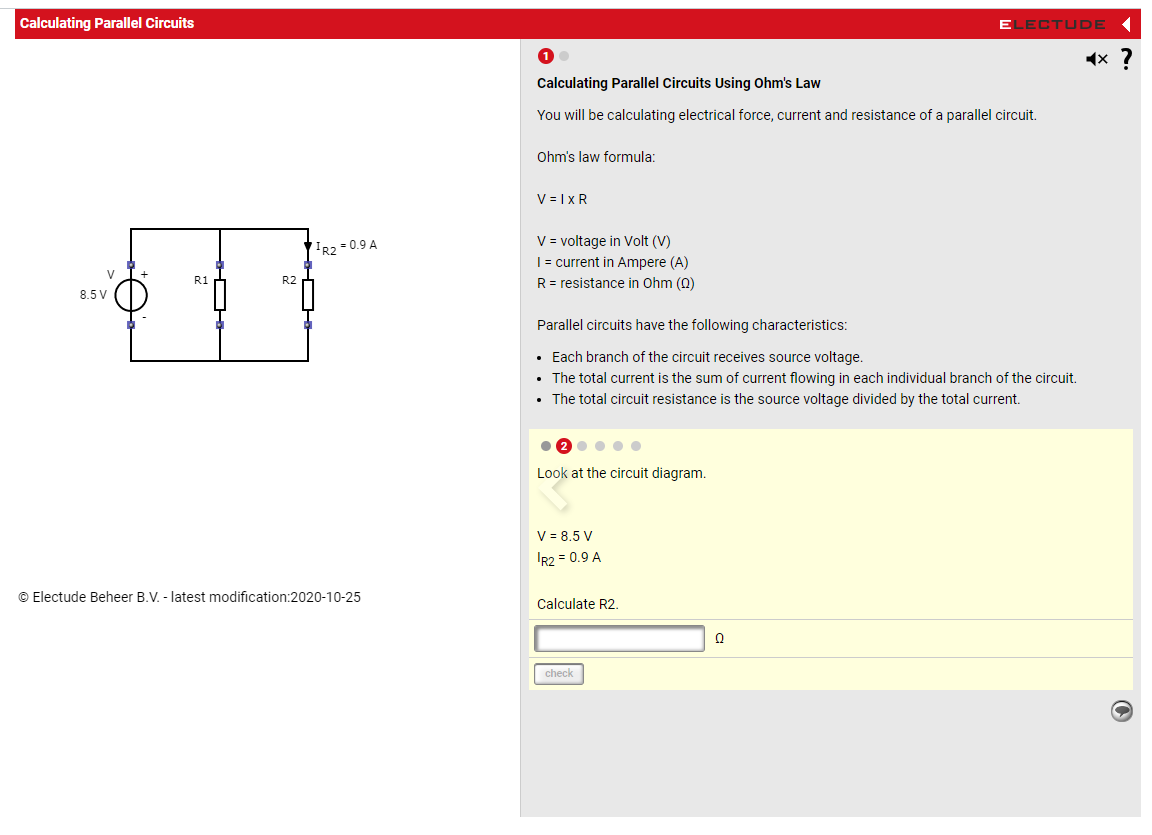 Solved Calculating Parallel Circuits ELECTUDE 4x ? | Chegg.com