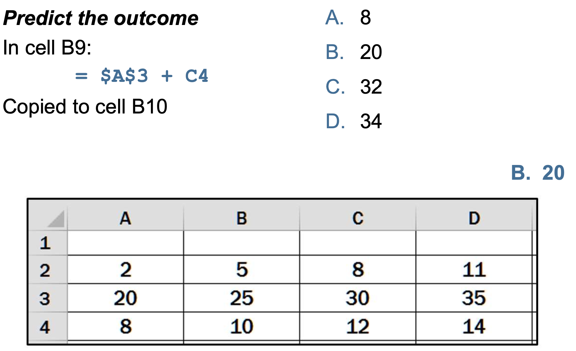 Solved Predict the outcomeA. 8In cell | Chegg.com