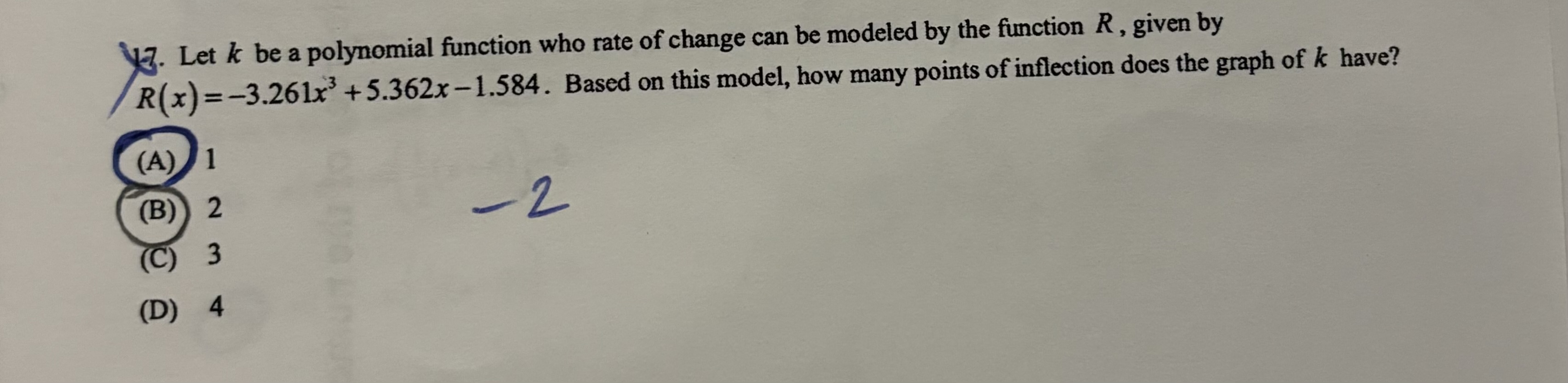 Solved The answer was A...........Let k ﻿be a polynomial | Chegg.com
