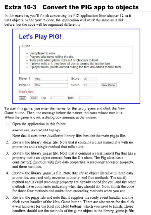 Solved In this exercise, you'll finish converting the PIG | Chegg.com