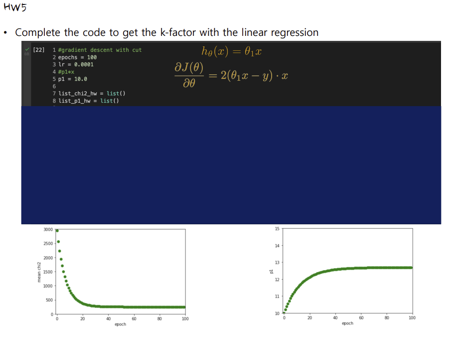 HW5 = • Complete the code to get the k-factor with | Chegg.com