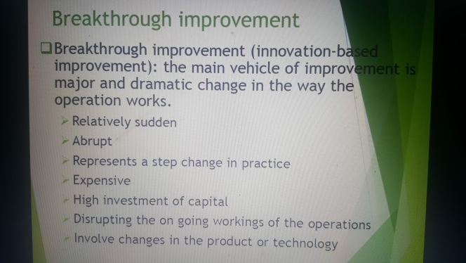 Solved Breakthrough improvement Breakthrough improvement | Chegg.com