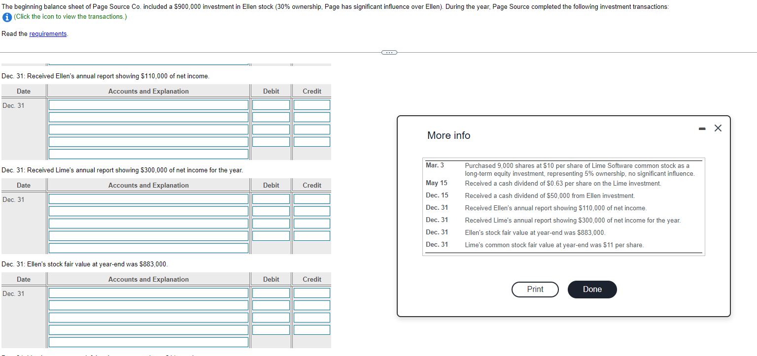 Solved and leave the remaining cells blank.) Mar. 3: | Chegg.com