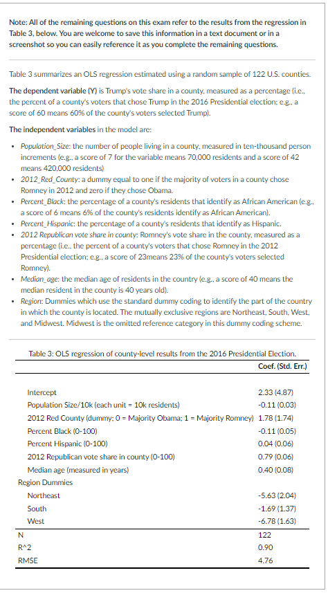 Solved Note: All of the remaining questions on this exam | Chegg.com
