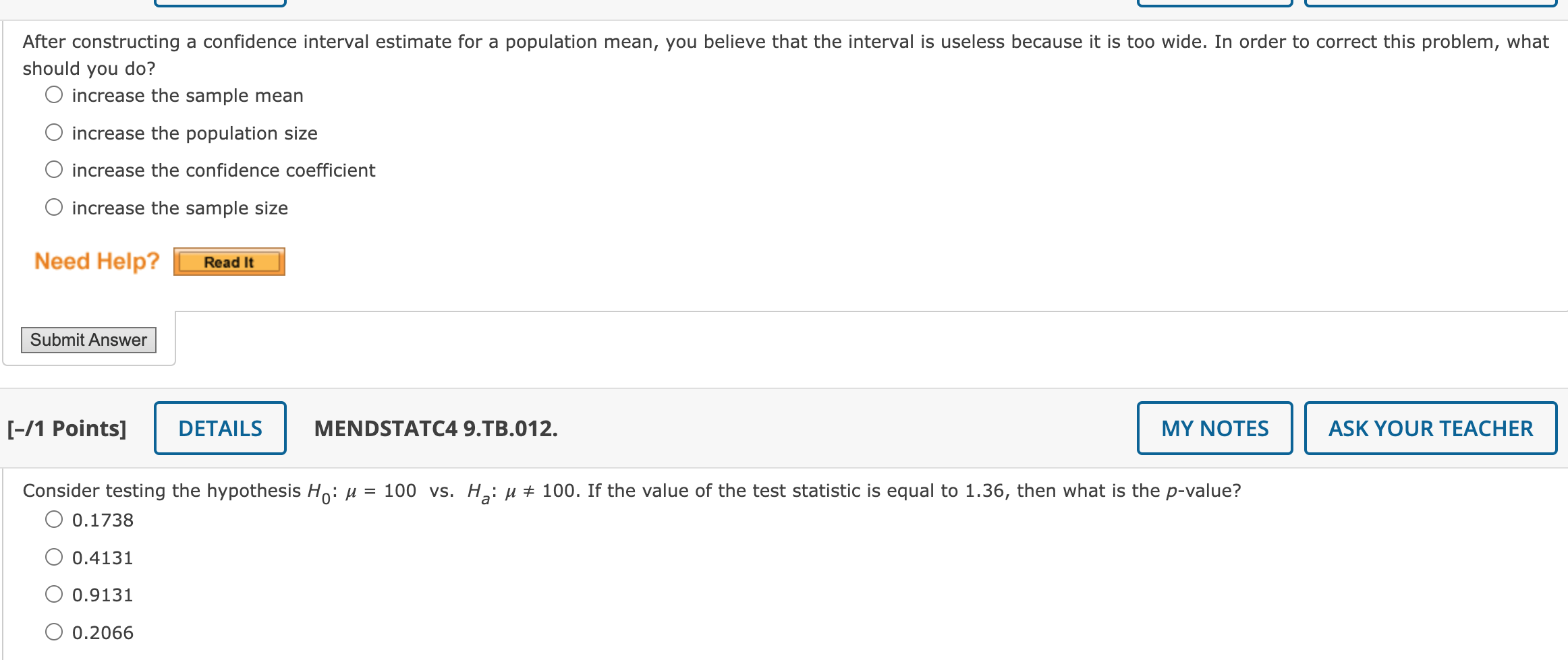 Solved After Constructing A Confidence Interval Estimate For Chegg