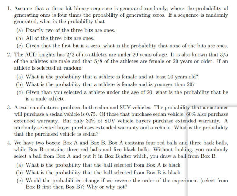 Solved 1. Assume that a three bit binary sequence is | Chegg.com