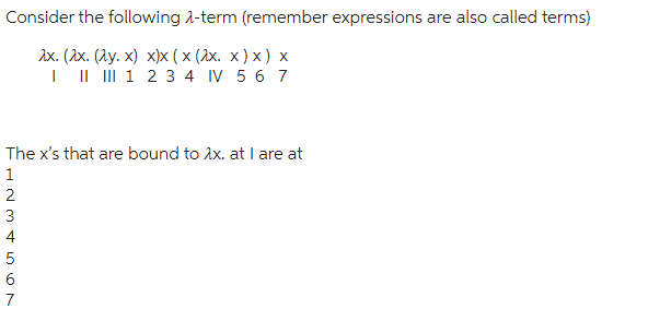 Consider the following λ-term (remember expressions | Chegg.com