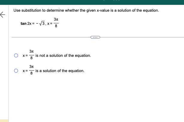 Solved Use substitution to determine whether the given | Chegg.com