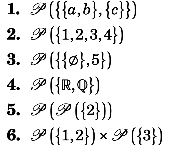 Solved Write the following sets by listing their elements | Chegg.com