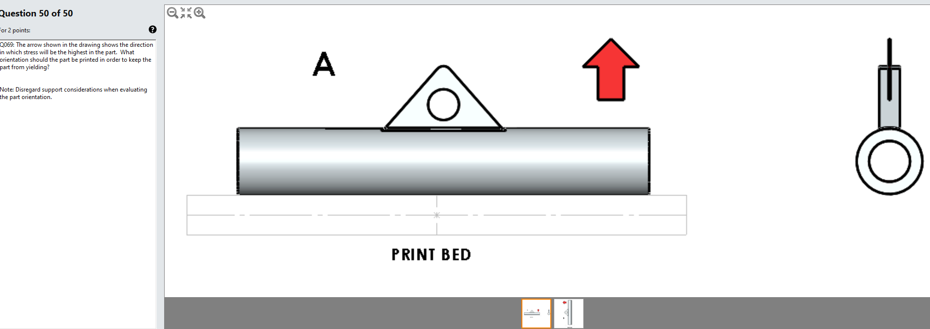Solved Q069: The arrow shown in the drawing shows the | Chegg.com