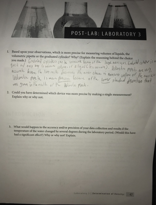 Solved POST-LAB: LABORATORY 3 Based upon your observations, | Chegg.com