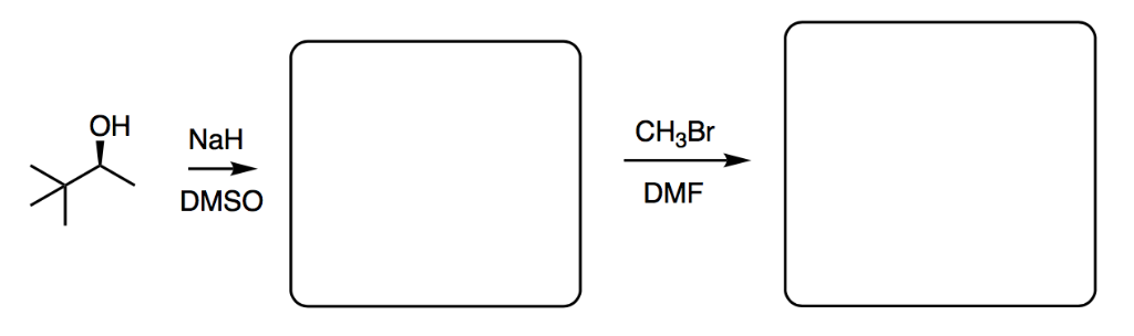 Solved CH3Br OH NaH DMF DMSO | Chegg.com