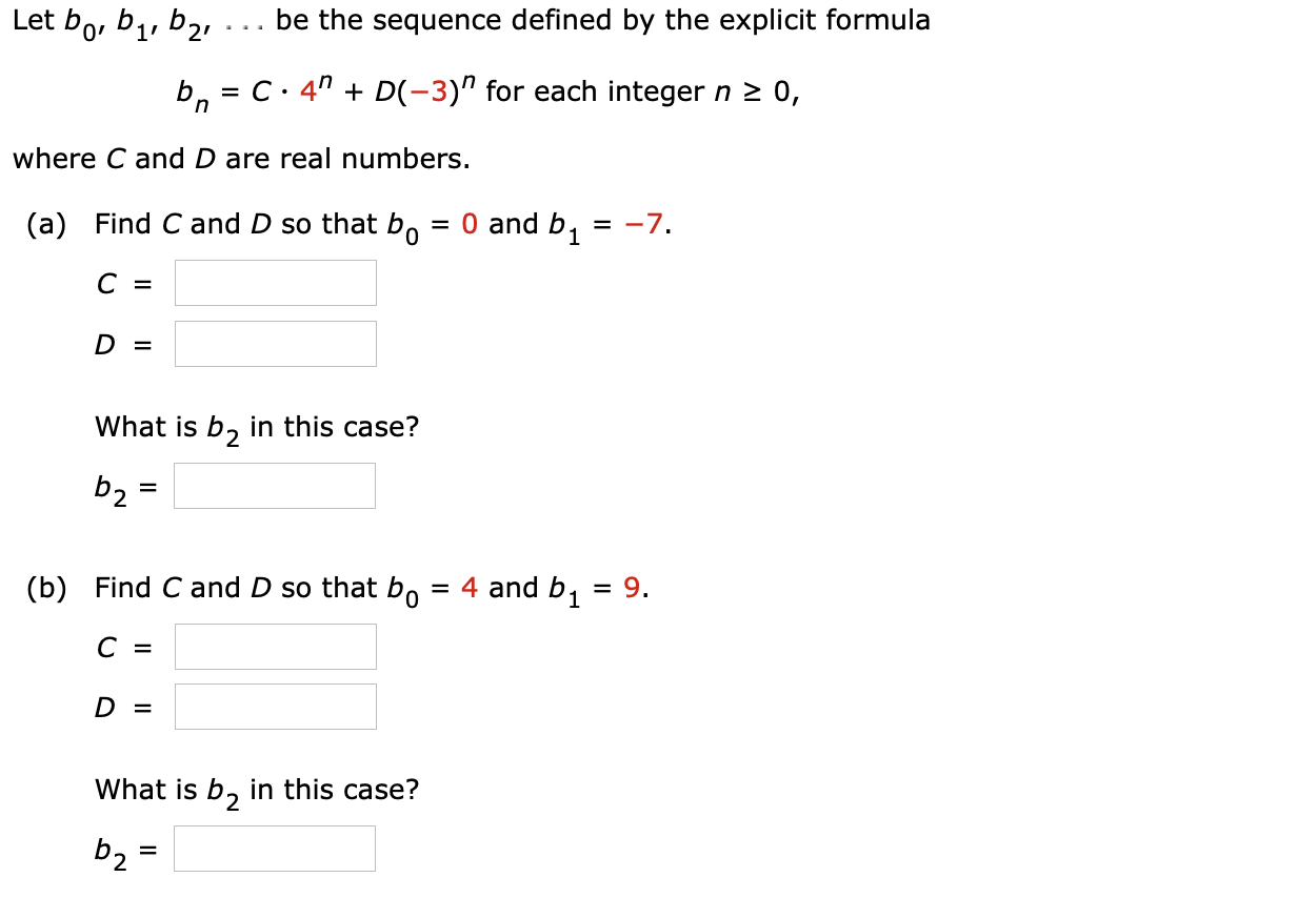 Solved Let bo, b1, 621 be the sequence defined by the | Chegg.com
