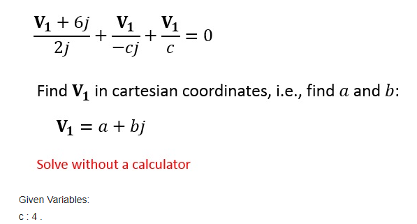 Solved Vi 6j V1 V1 = 0 2j —сj С Find Vi in cartesian | Chegg.com