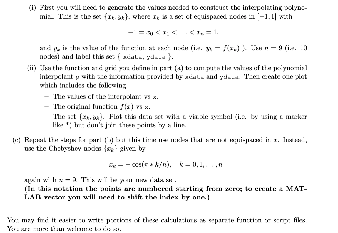 Solved Problem 1 The purpose of this problem is two-fold. | Chegg.com
