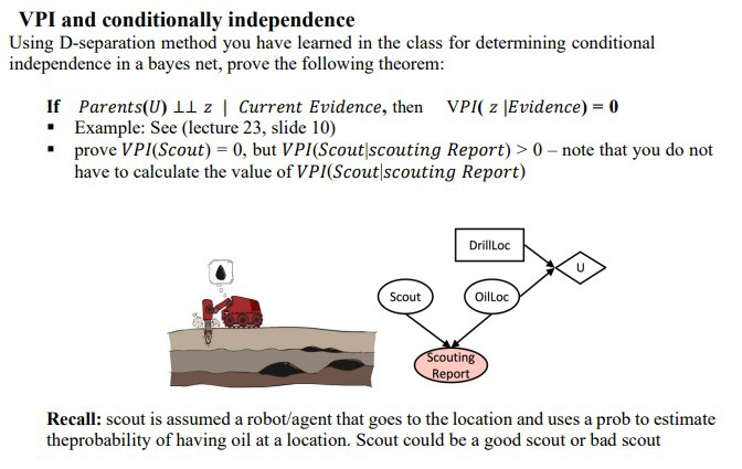 Solved VPI and conditionally independence Using D-separation | Chegg.com