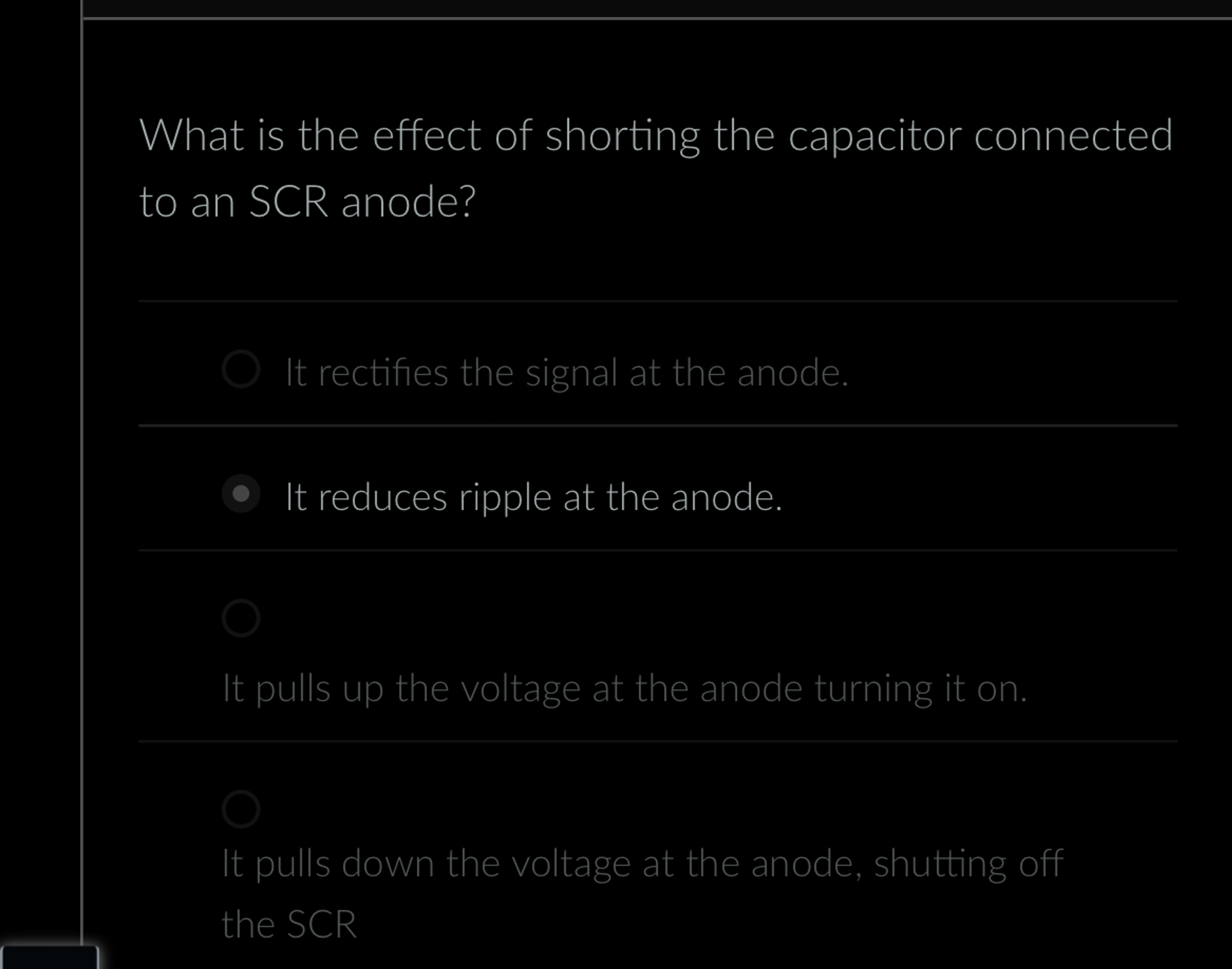 Solved What is the effect of shorting the capacitor | Chegg.com