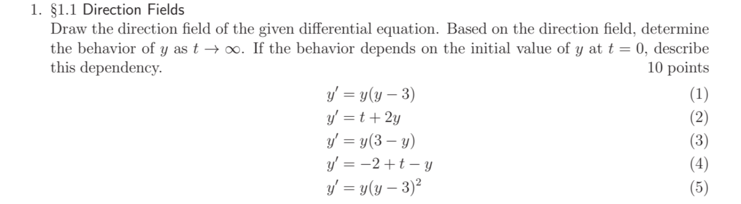 Draw the direction field of the given differential | Chegg.com