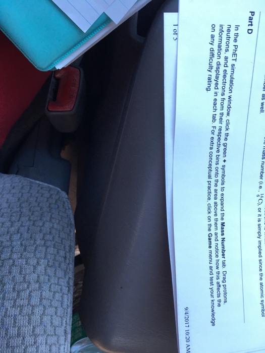 Solved Part D dl as well. In the PhET simulation window, | Chegg.com