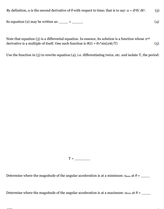 Solved Review Simple Harmonic Motion (SHM) in the textbook. | Chegg.com
