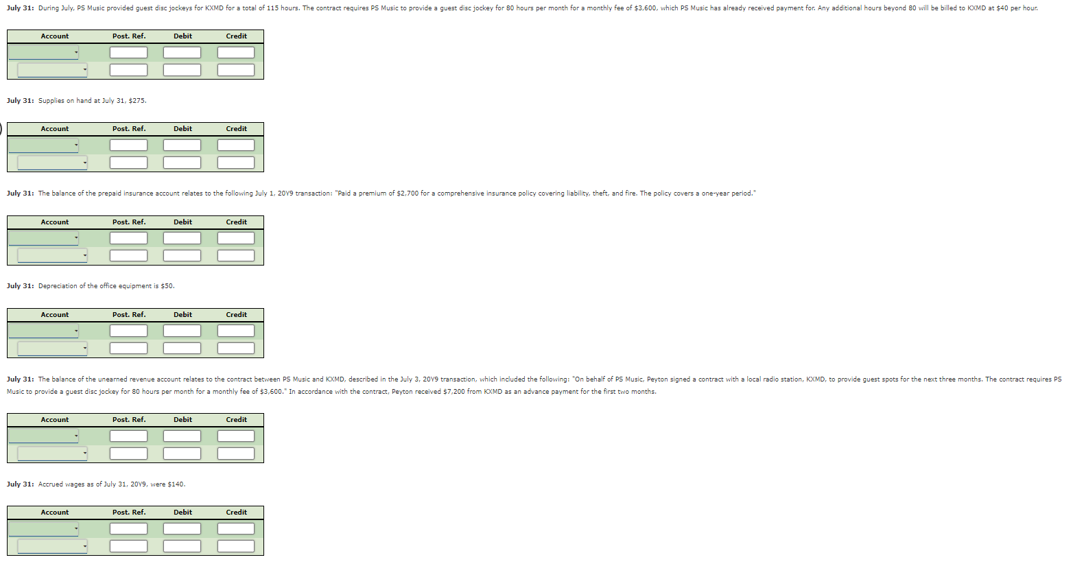 Solved Continuing Problem Chapter 3 - Instruction \#1 The | Chegg.com