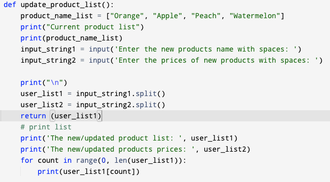 Solved Take this program as an example. How would I print | Chegg.com