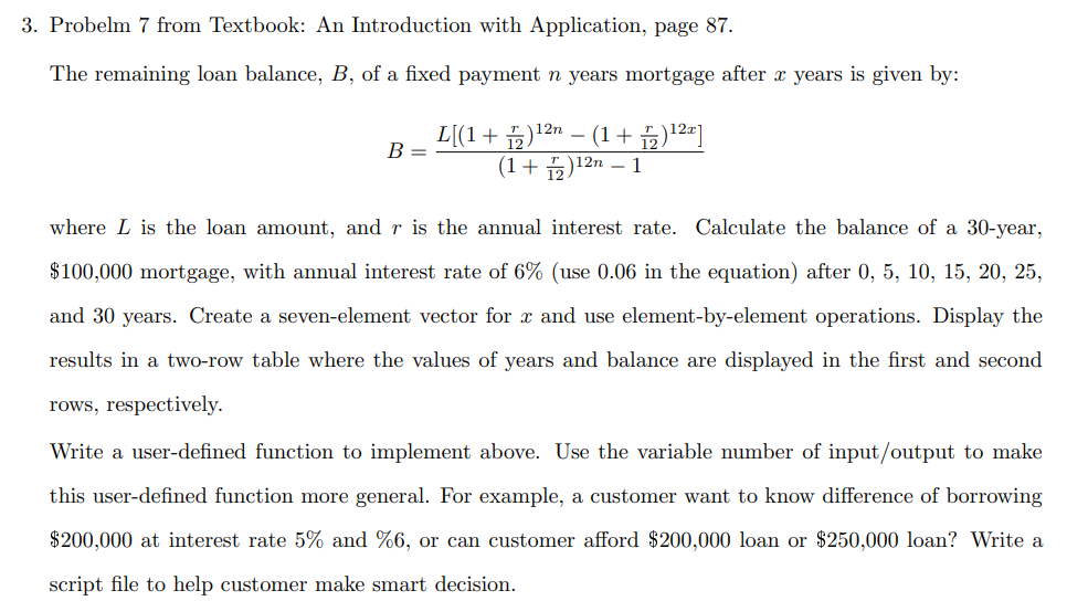 Solved 3. Probelm 7 from Textbook: An Introduction with | Chegg.com