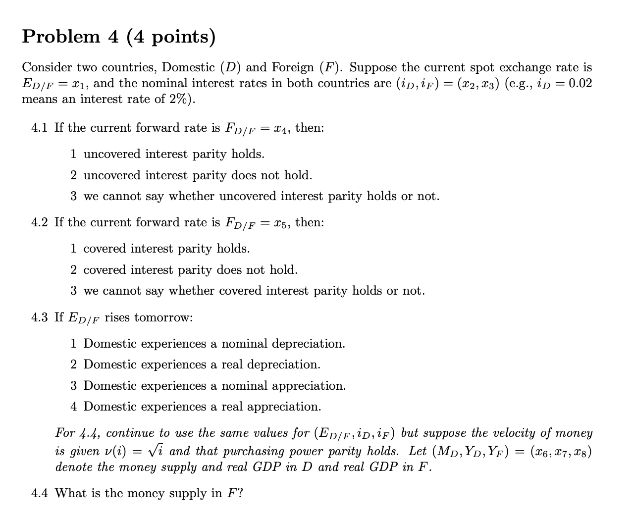 Solved Part 4 ﻿of 4 - ﻿Problem 4Question 1 ﻿of 1 4 ﻿Points | Chegg.com