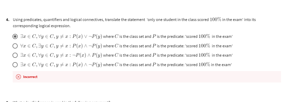 Solved 4. Using predicates, quantifiers and logical | Chegg.com