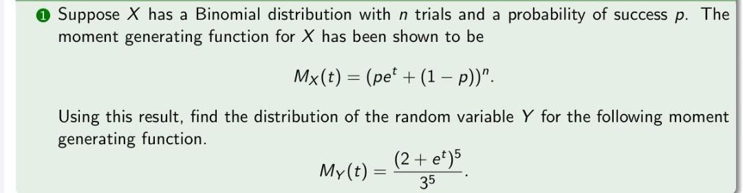 Solved Suppose X has a Binomial distribution with n trials | Chegg.com