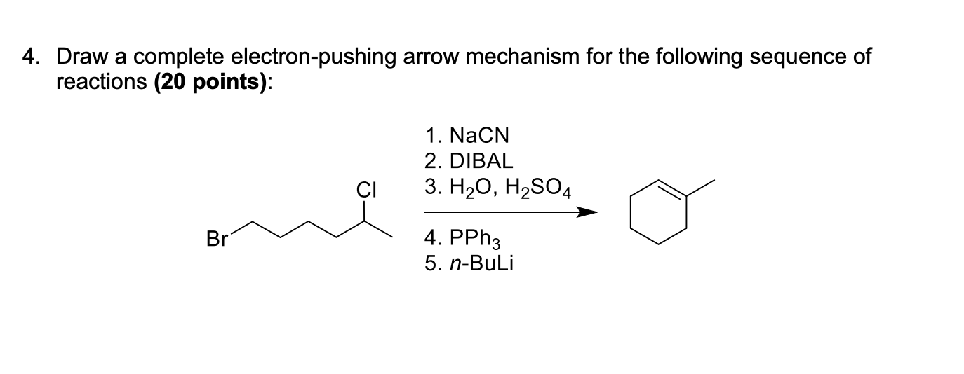 Solved Draw a complete electron-pushing arrow mechanism for | Chegg.com