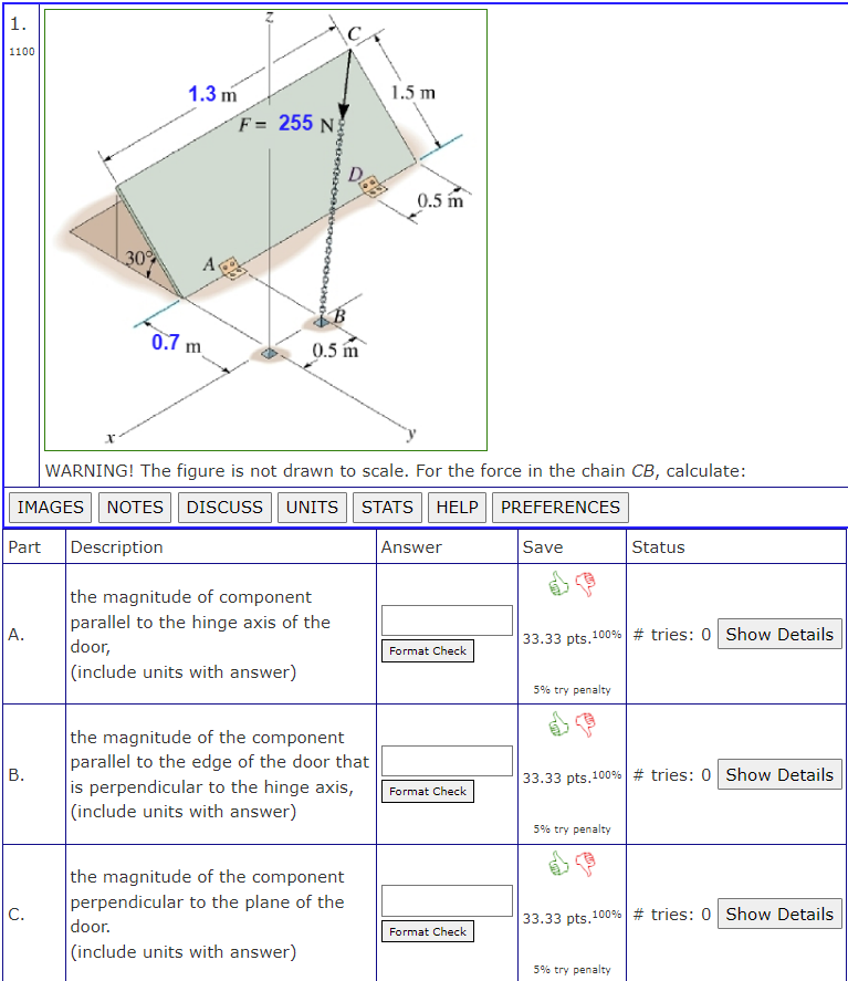 Solved WARNING! The figure is not drawn to scale. For the | Chegg.com