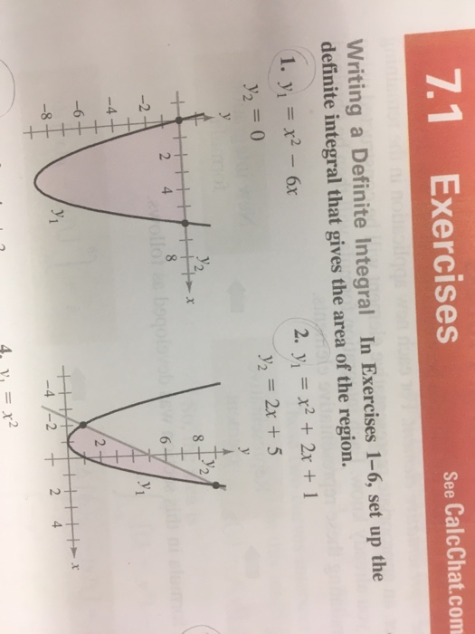 Solved Writing a Definite integral In Exercises 1-6, set up | Chegg.com