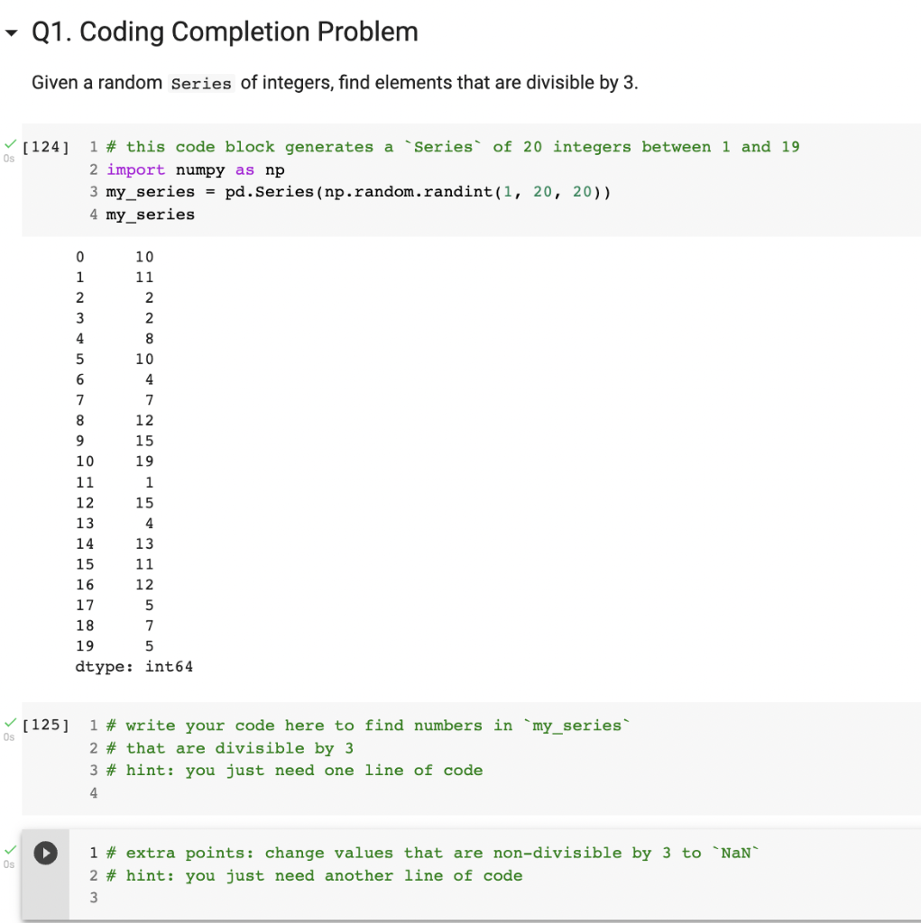 Solved Given a random series of integers, find elements that | Chegg.com