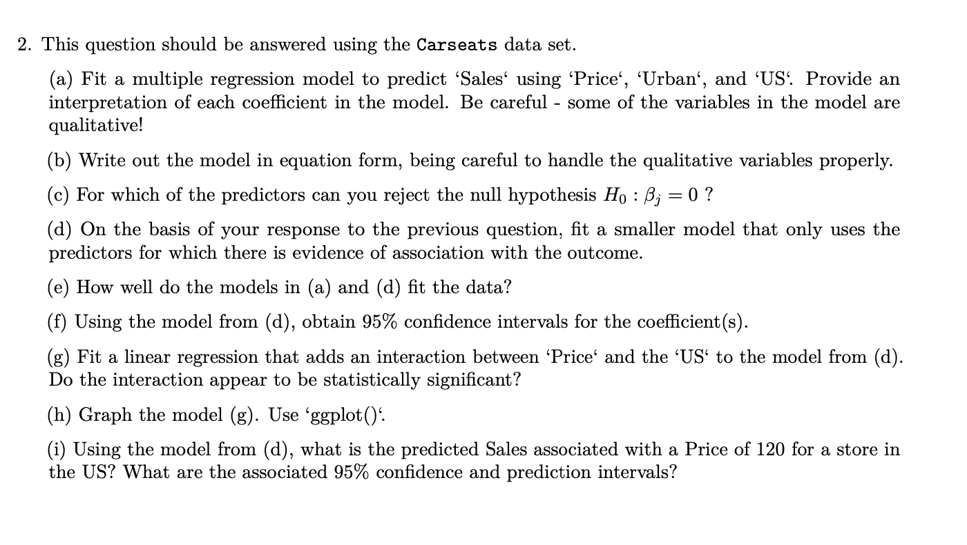 Solved Please answer using R and include R codesThis | Chegg.com