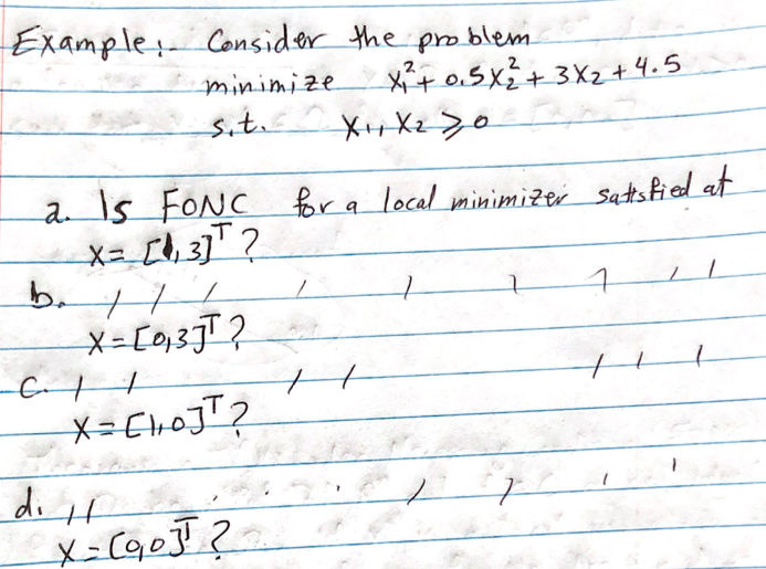 Solved Example:- Consider the problem | Chegg.com