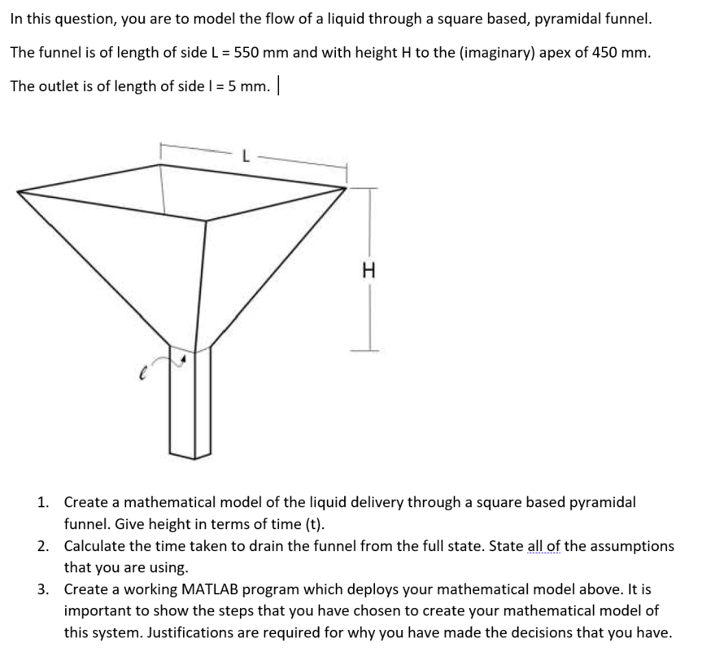 In this question, you are to model the flow of a | Chegg.com