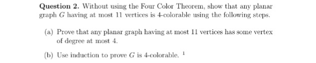 Solved Without using the Four Color Theorem, show that any | Chegg.com